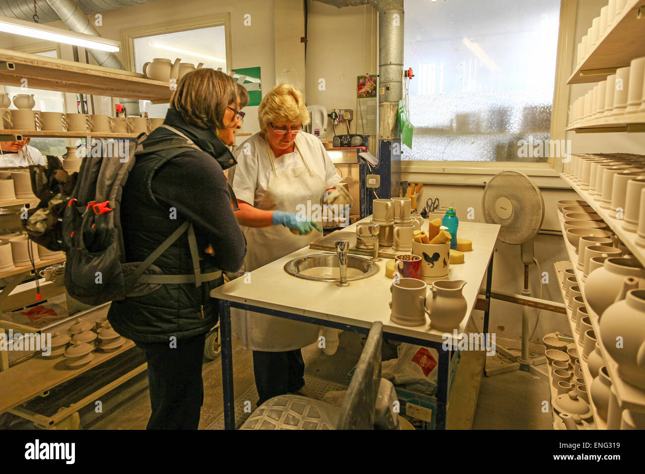 Emma Bridgewater pottery factory Stoke on Trent, North Staffordshire ...