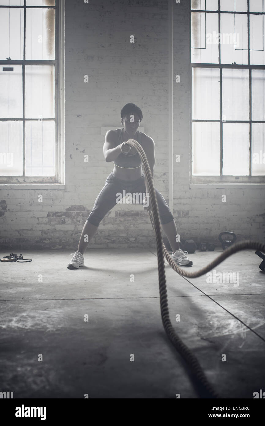 Gym rope hi-res stock photography and images - Alamy
