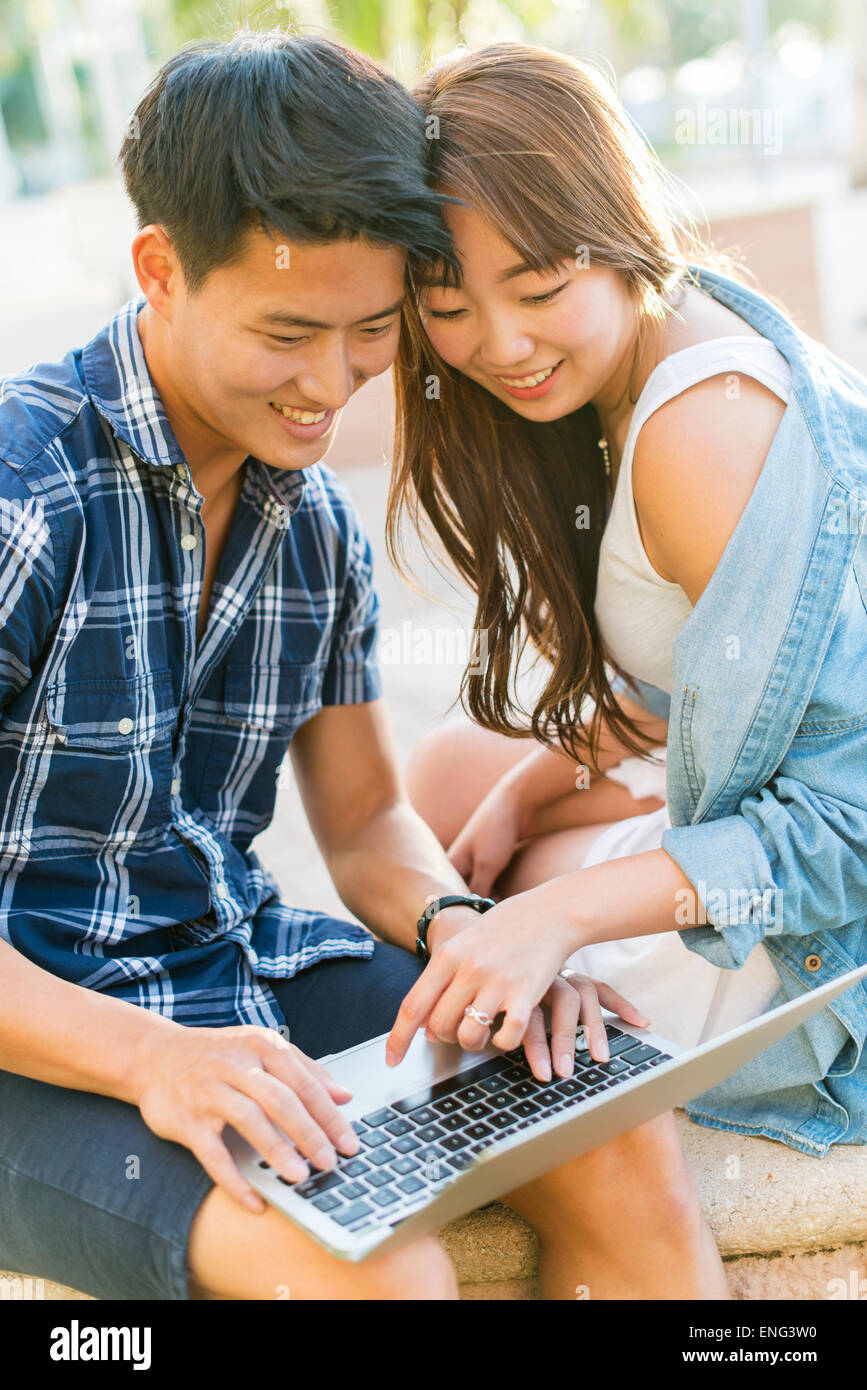 Korean couple computer hi-res stock photography and images - Alamy