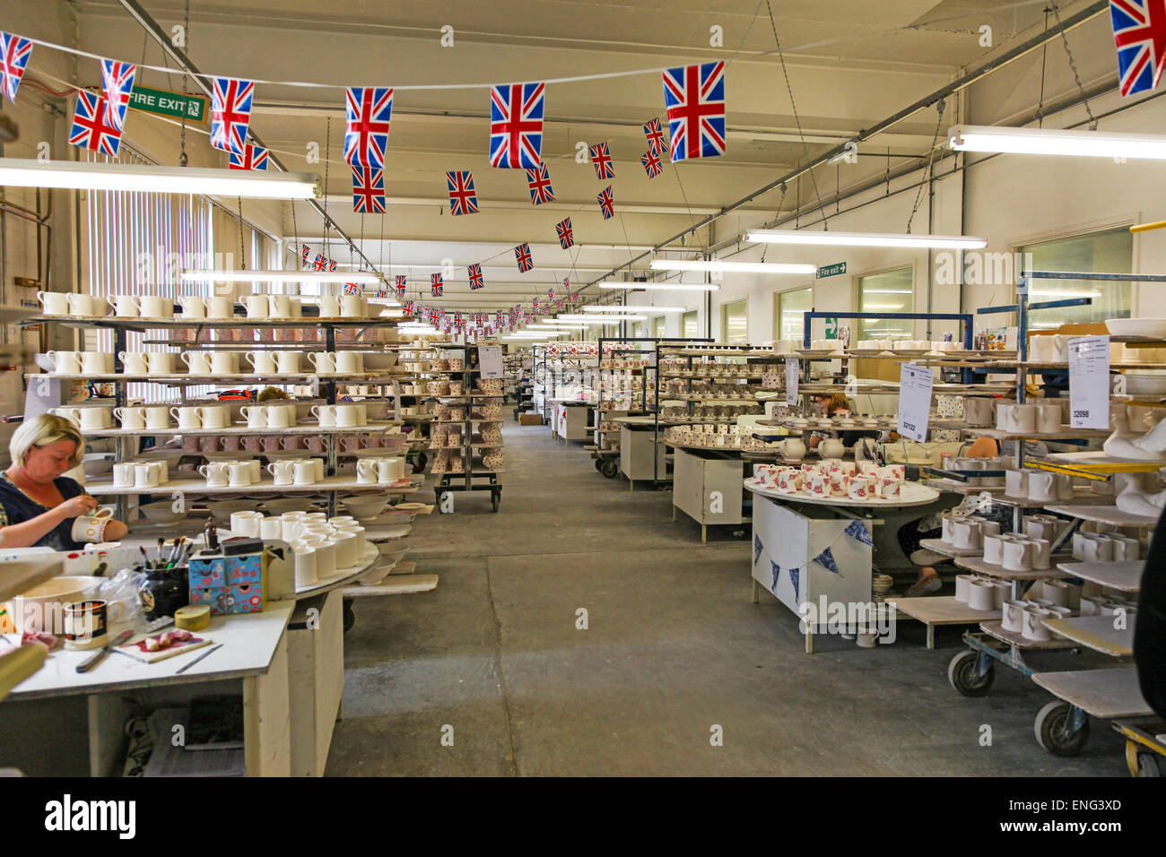 Emma Bridgewater pottery factory Stoke on Trent, North Staffordshire ...