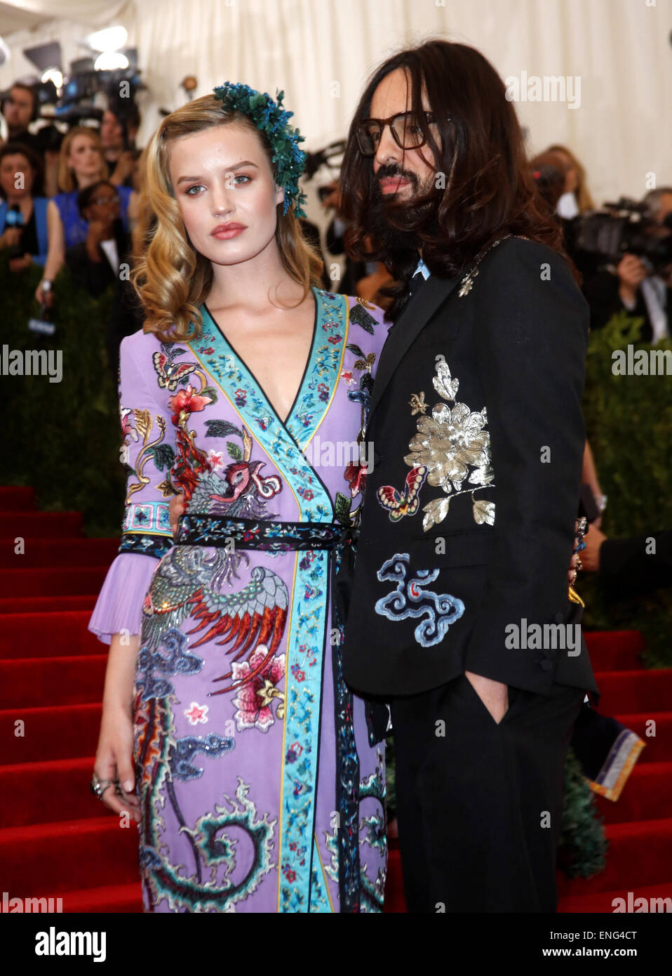 New York, USA . 4th May, 2015. Model Georgia May Jagger and designer ...