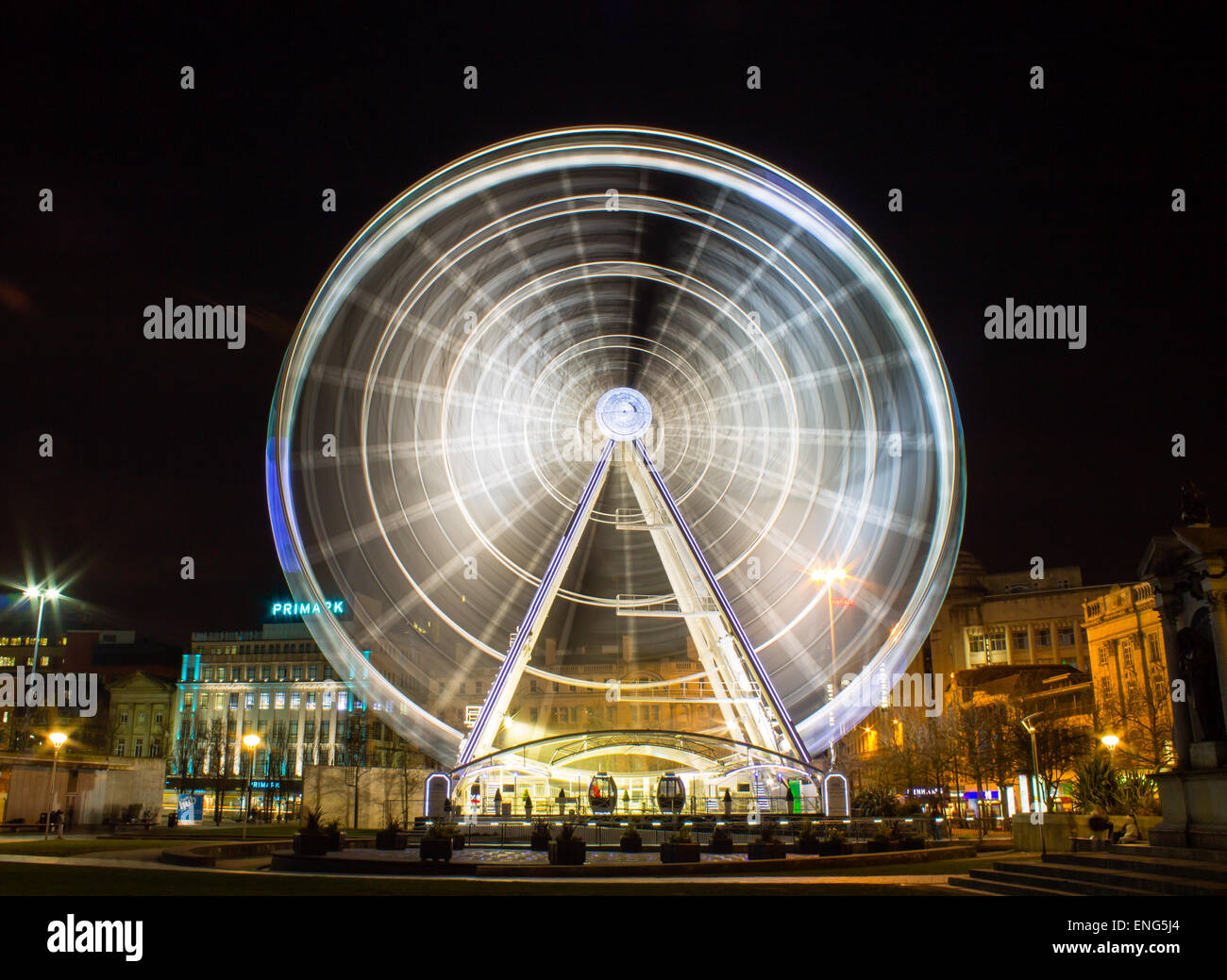 Big ferris wheel in central Manchester, United Kingdom Stock Photo - Alamy