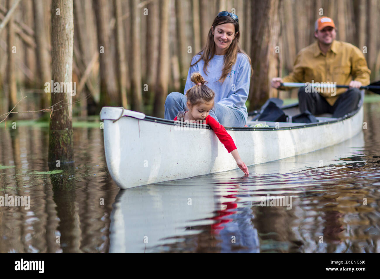 Happy family on river hi-res stock photography and images - Alamy