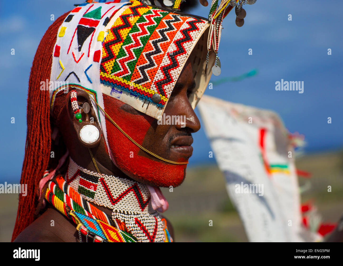 Rendille Tribesman, Turkana Lake, Loiyangalani, Kenya Stock Photo - Alamy