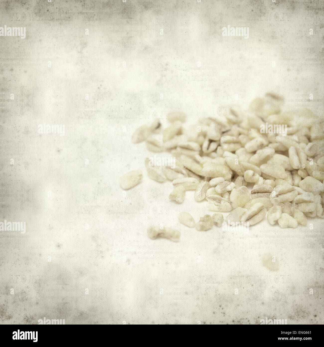 textured old paper background with wheat grains Stock Photo - Alamy