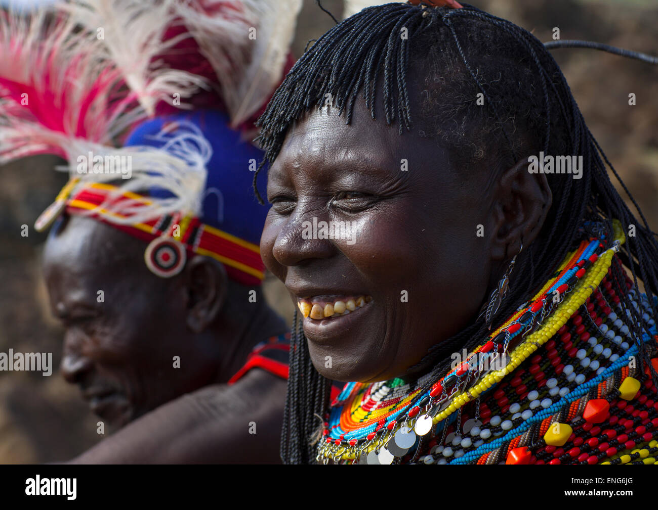 Turkana Tribe Couple, Turkana Lake, Loiyangalani, Kenya Stock Photo - Alamy