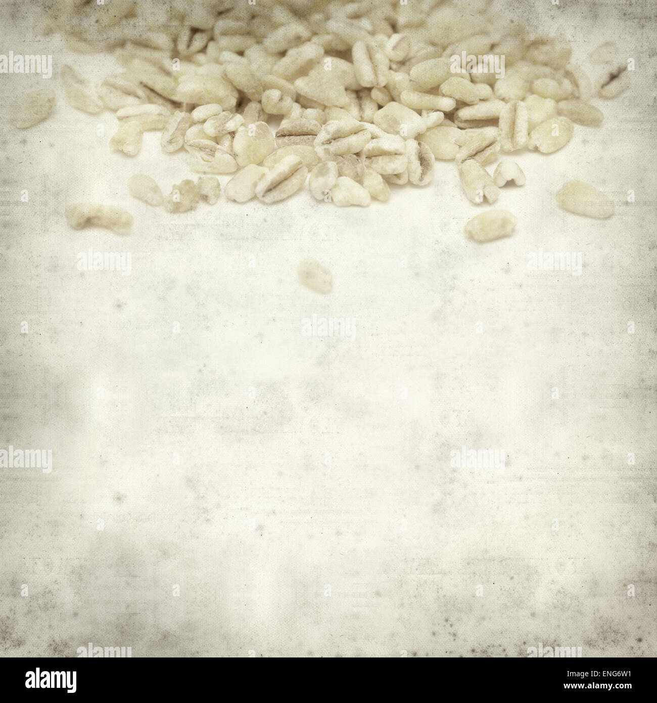 textured old paper background with wheat grains Stock Photo - Alamy