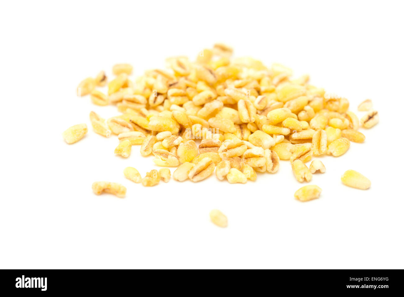 wheat grains isolated on white background Stock Photo - Alamy
