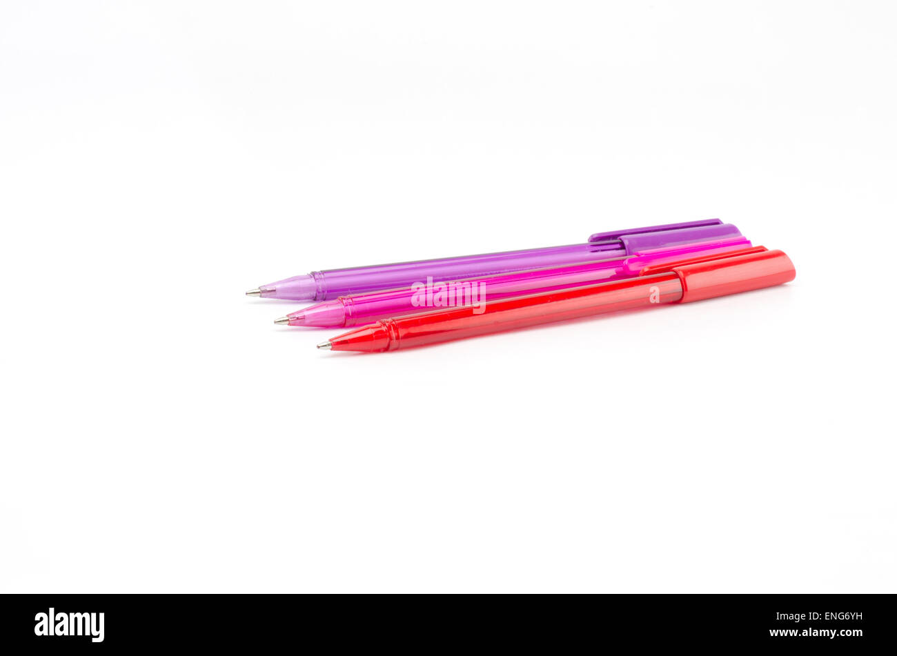 colorful pens isolated on white background Stock Photo - Alamy