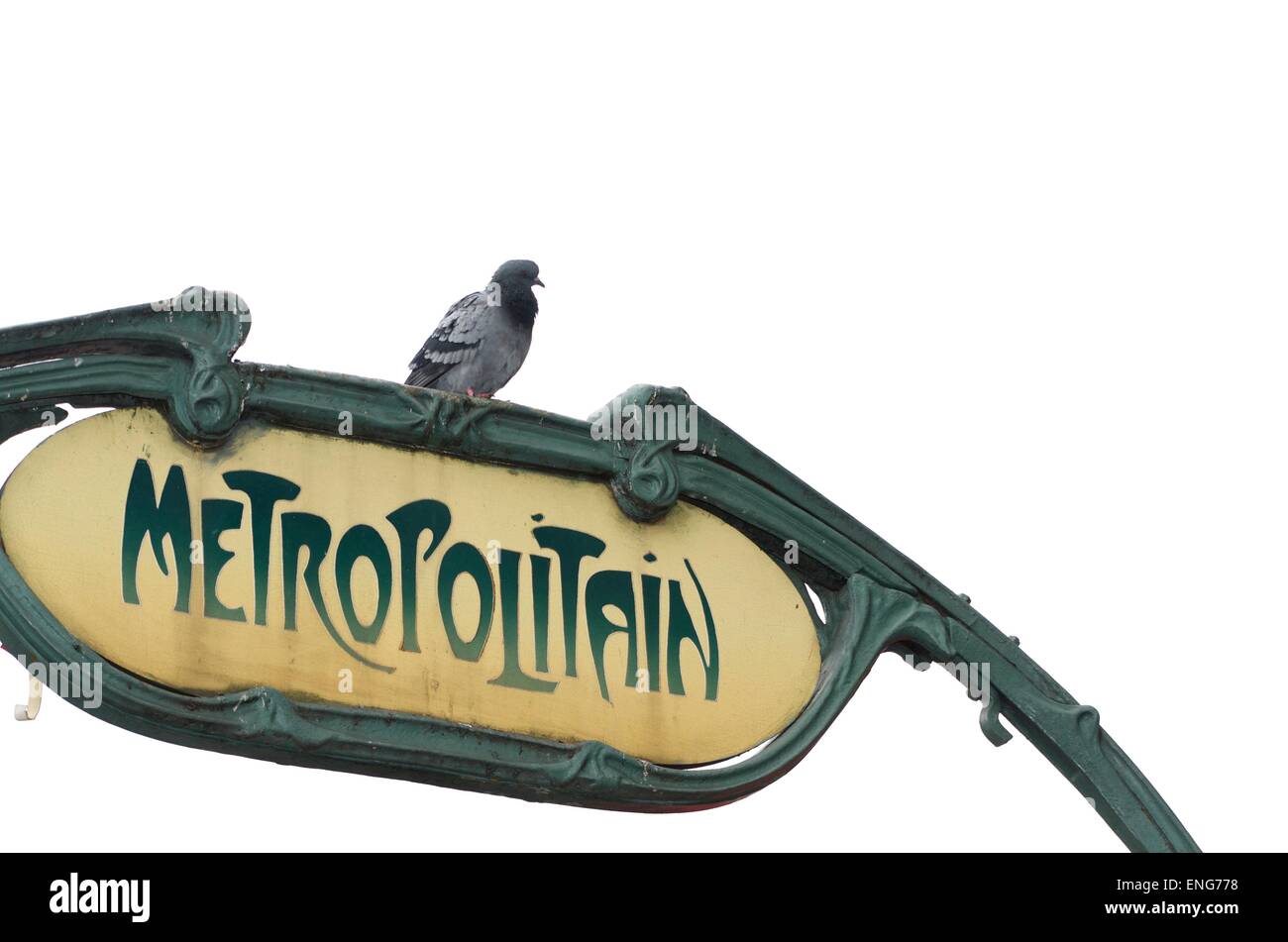 Paris subway metropolitan entry sign hi-res stock photography and ...