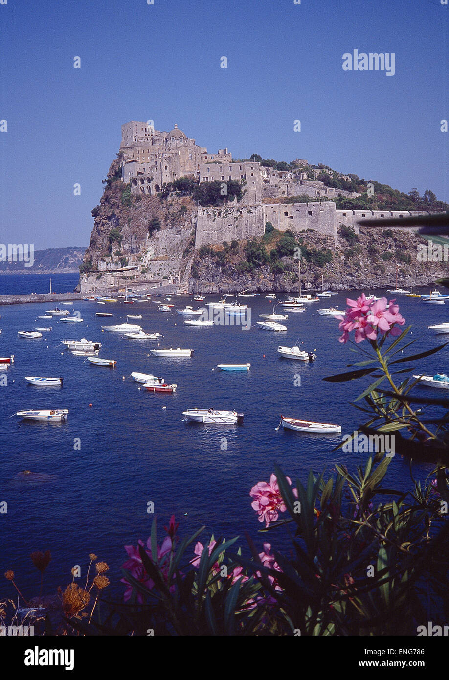 Italien/ Insel Ischia-Ponte, Castello Aragonese Stock Photo - Alamy