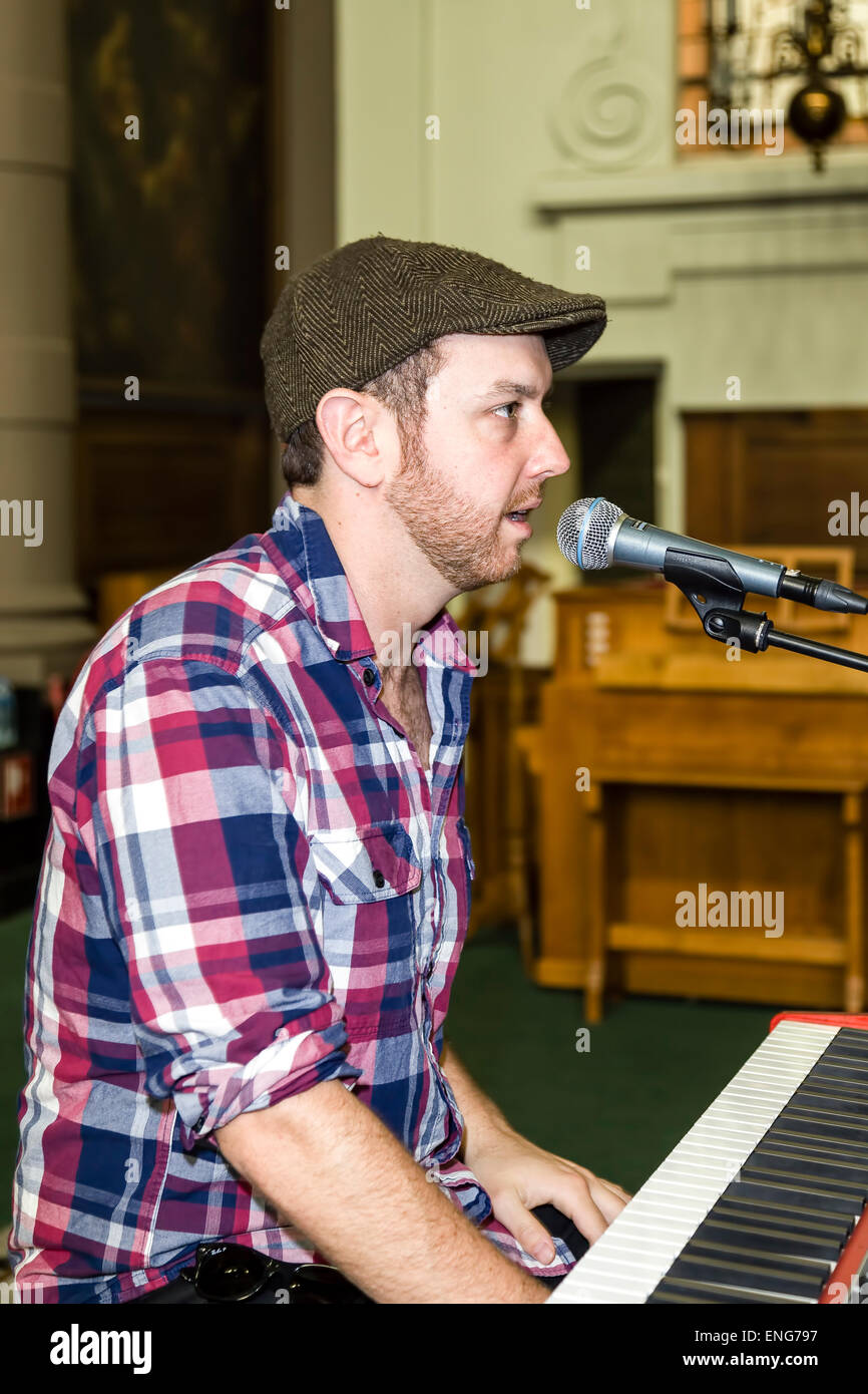 American songwriter Matt Simons during concert in the ParadijsKerk ...
