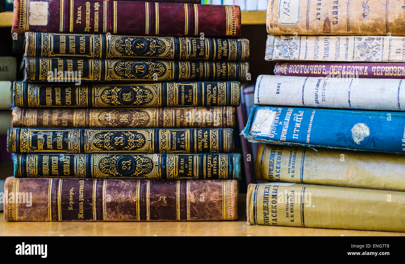 old ancient books in old Prussian language Stock Photo - Alamy
