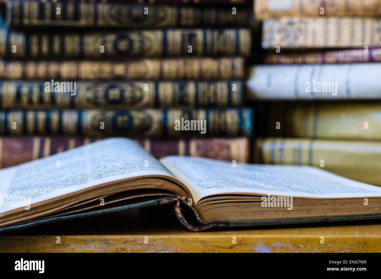 old ancient books in old Prussian language Stock Photo - Alamy