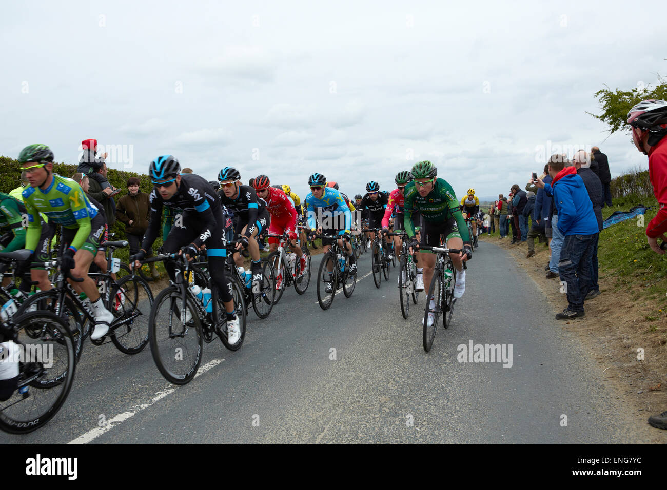 Cyclists competing in The Tour of Yorkshire cycle race on Day 2 - 2/5 ...