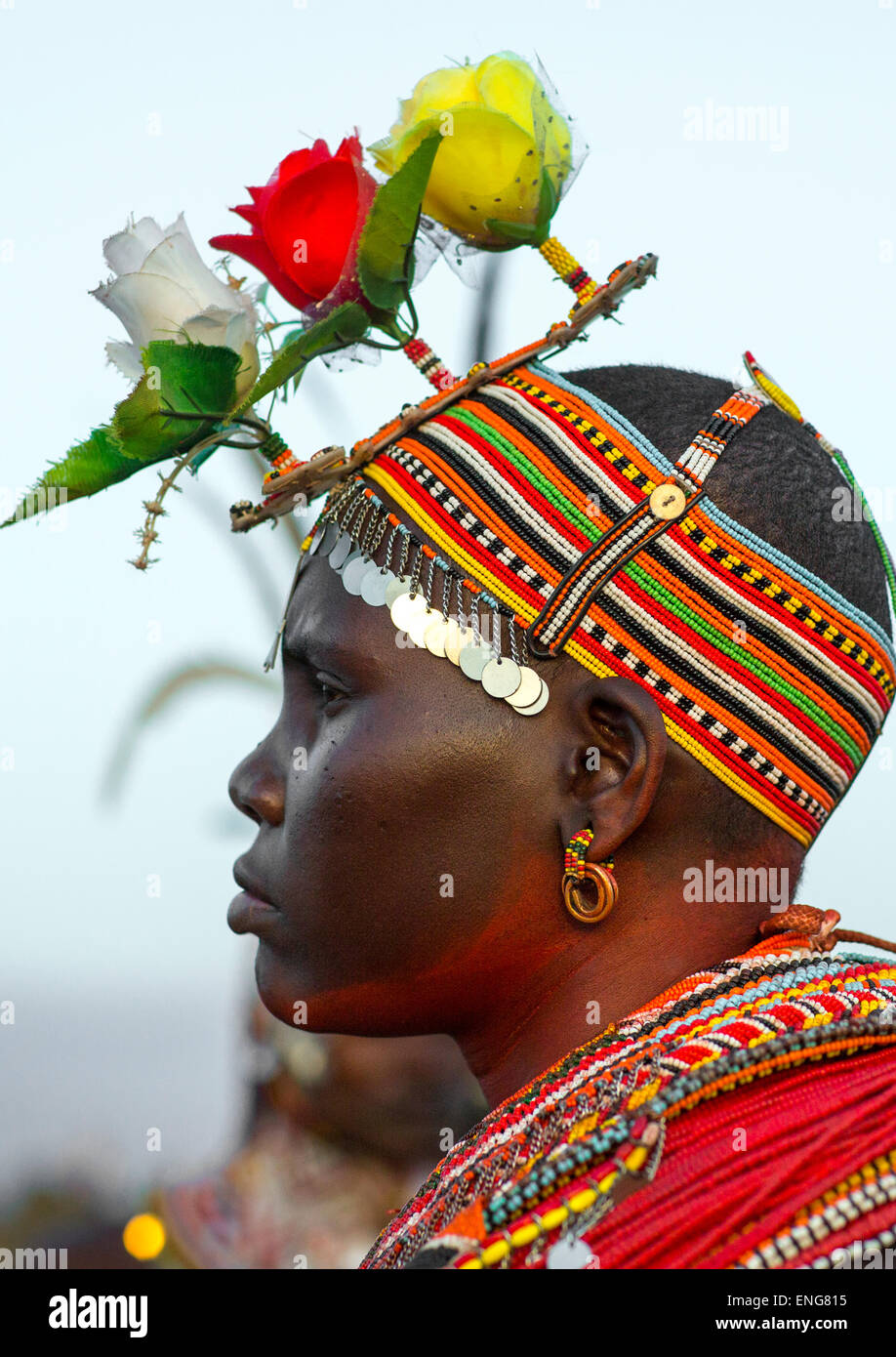 Turkana Woman Wearing Traditional Turkana High Resolution Stock ...