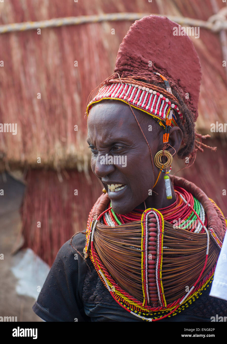 Turkana Woman Wearing Traditional Turkana High Resolution Stock ...