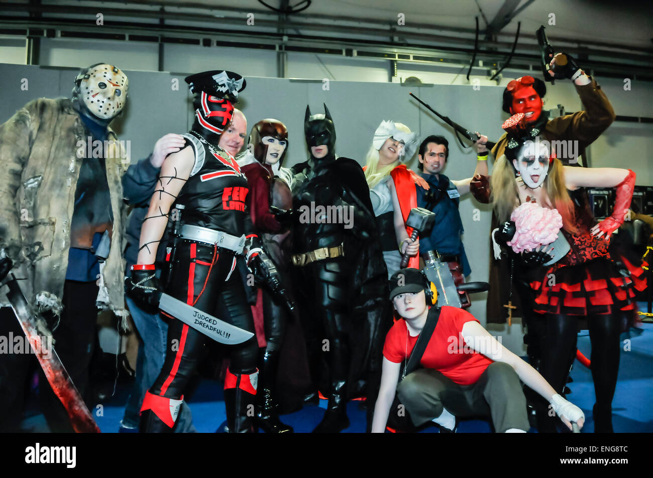 Cosplayers gather in costume at a Comicon conference Stock Photo - Alamy