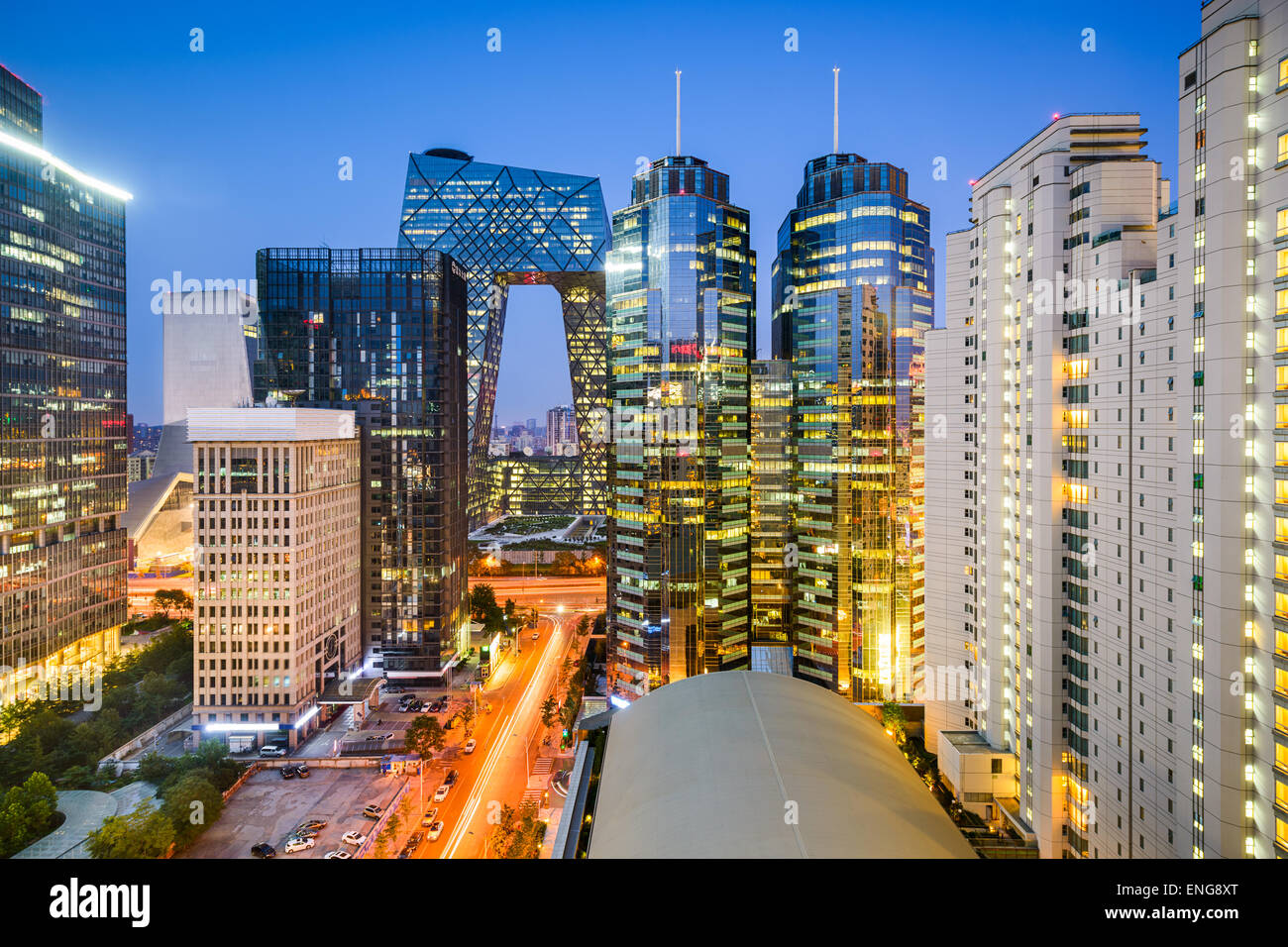 Beijing, China Central Business District cityscape Stock Photo - Alamy
