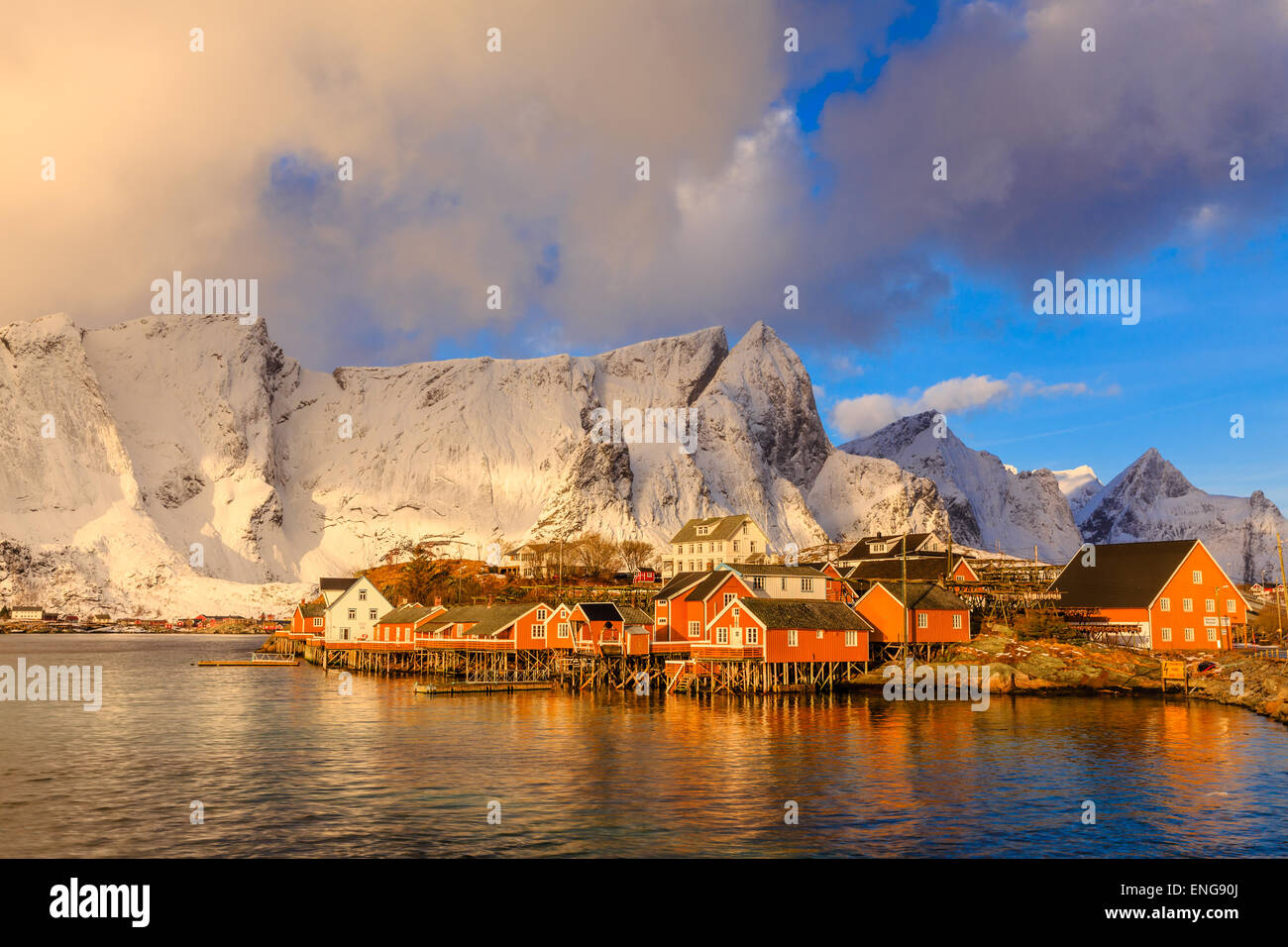Reine norway winter town hi-res stock photography and images - Alamy