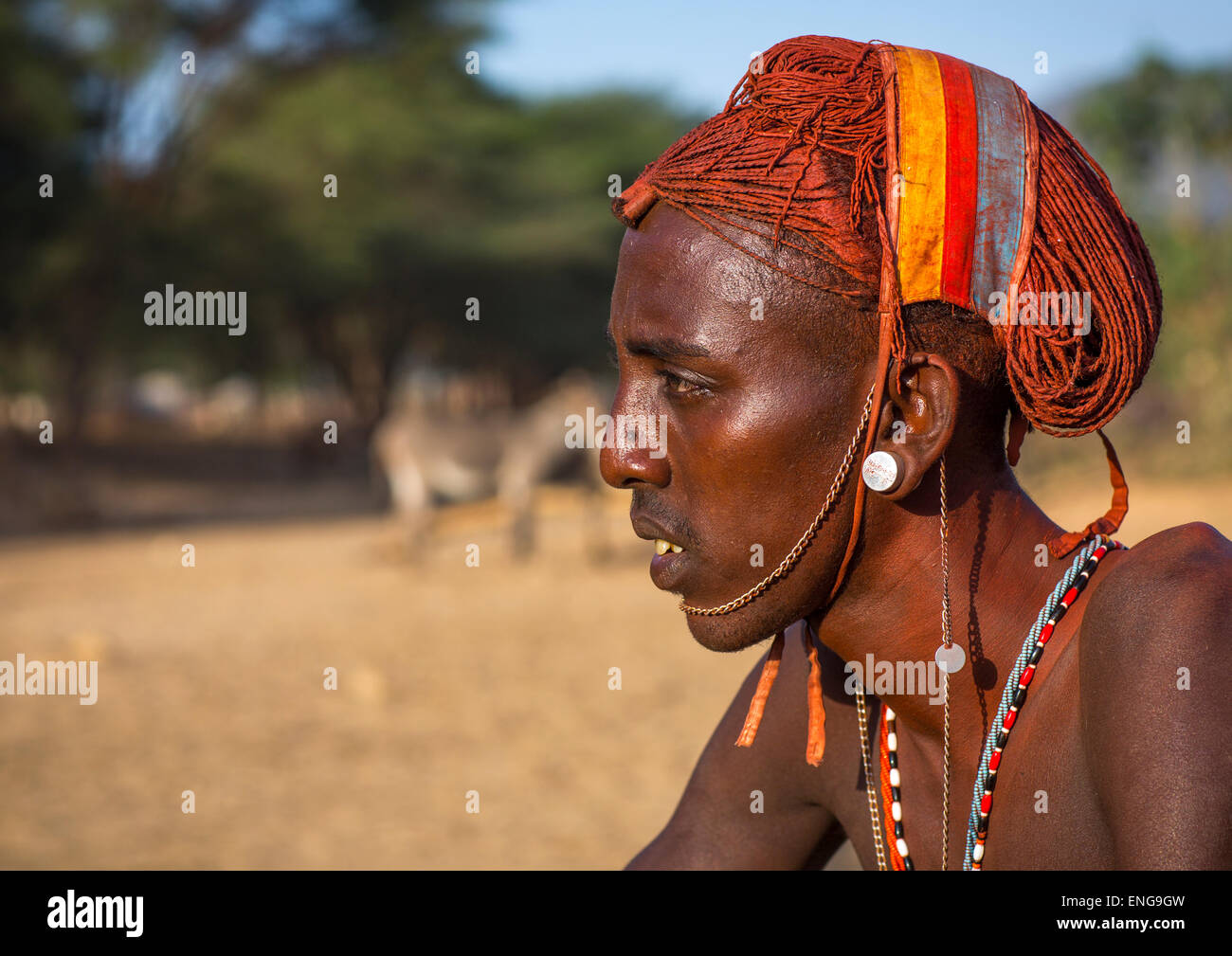 Rendille Tribesman, Marsabit District, Ngurunit, Kenya Stock Photo - Alamy