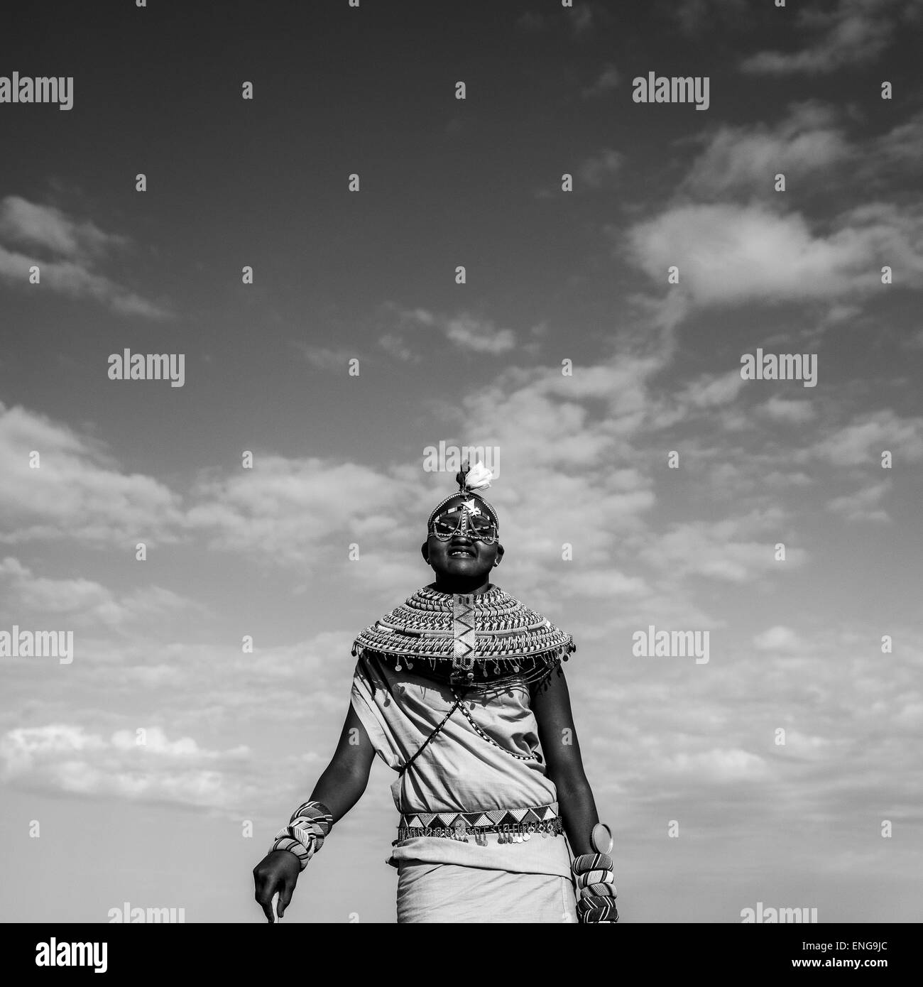 Rendille Tribeswoman Wearing Traditional Headdress And Jewellery ... Rendille Tribeswoman Wearing Traditional Headdress And Jewellery ...