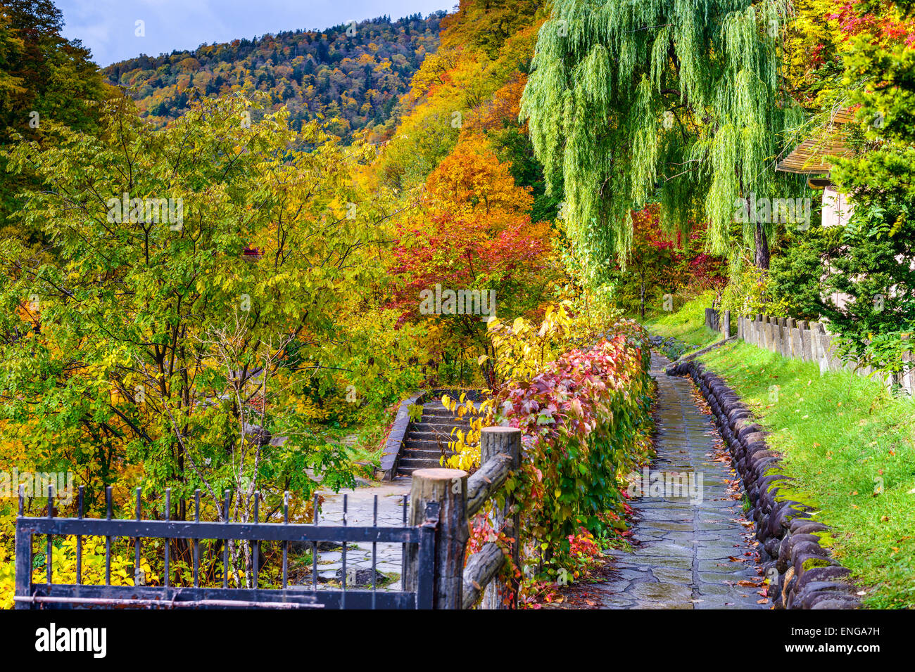 Jozankei, Japan fall foliage Stock Photo - Alamy