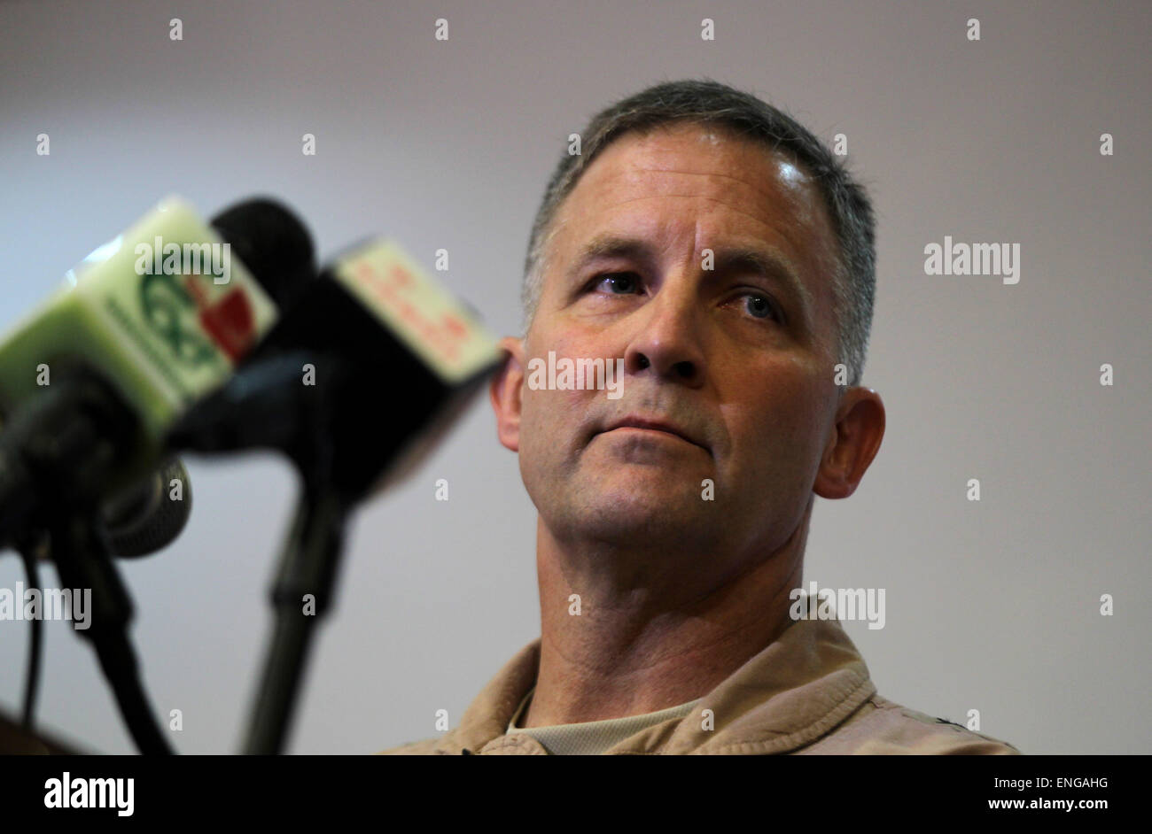 Amman, Jordan. 5th May, 2015. U.S. Major General Rick B. Mattson speaks ...
