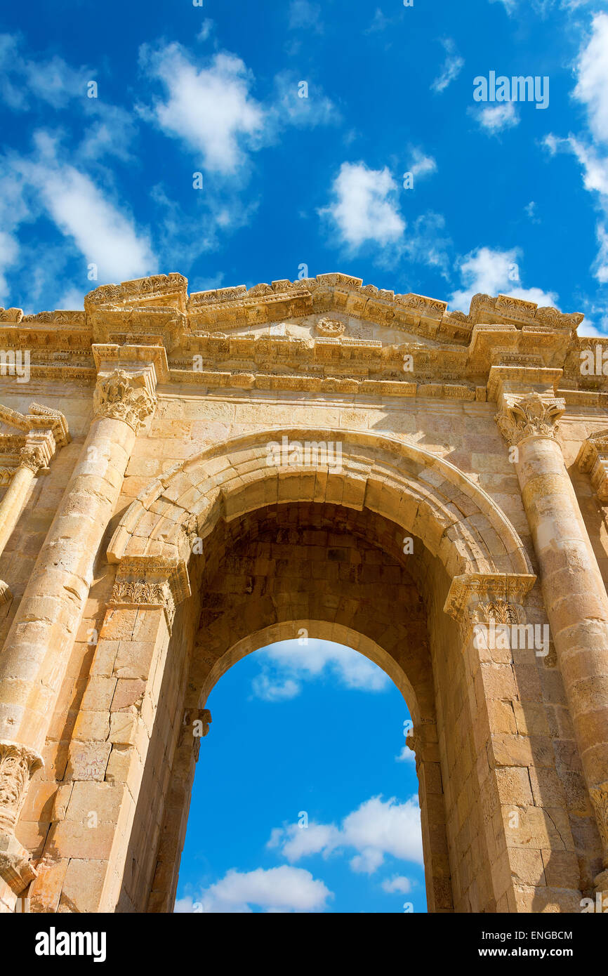The Arch of Hadrian at Jersah in Jordan Stock Photo - Alamy