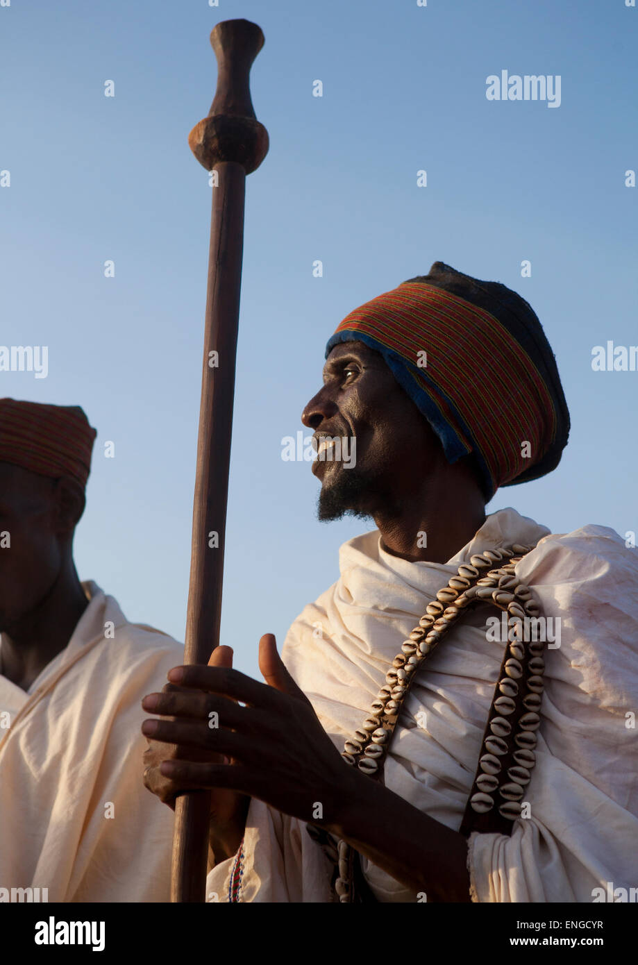 Borana Elder With Power Stick, Turkana Lake, Loiyangalani, Kenya Stock ...