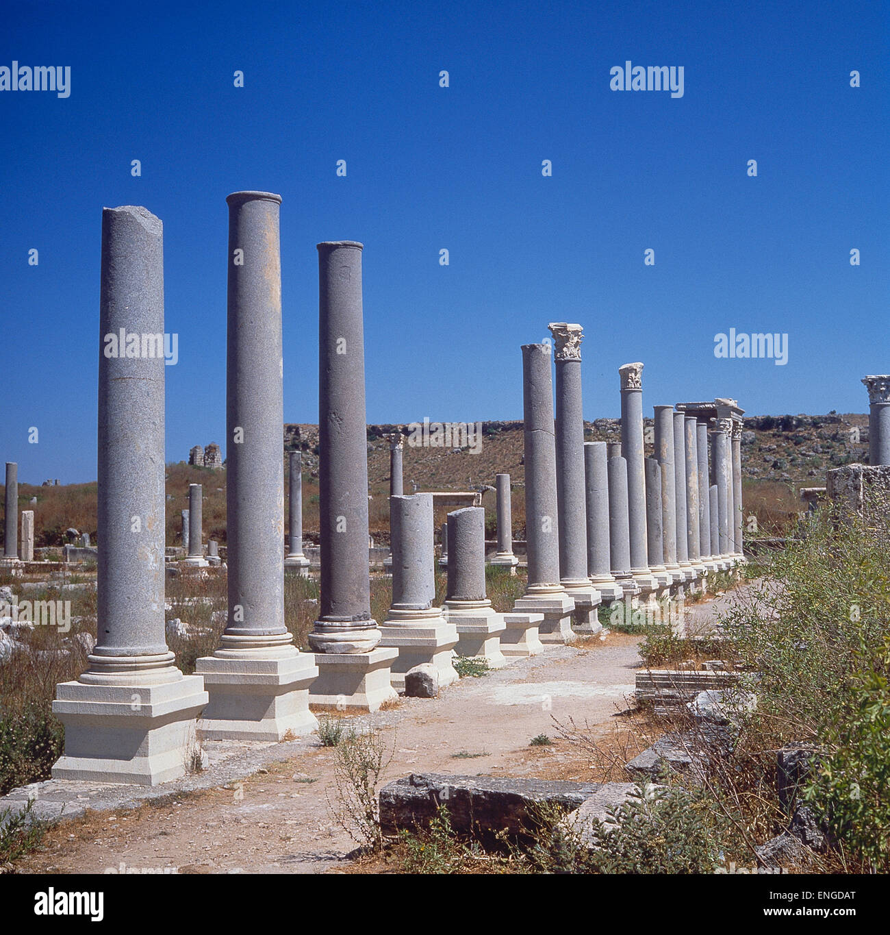 Türkei, Prov.Antalya, Säulen, Perge Stock Photo - Alamy