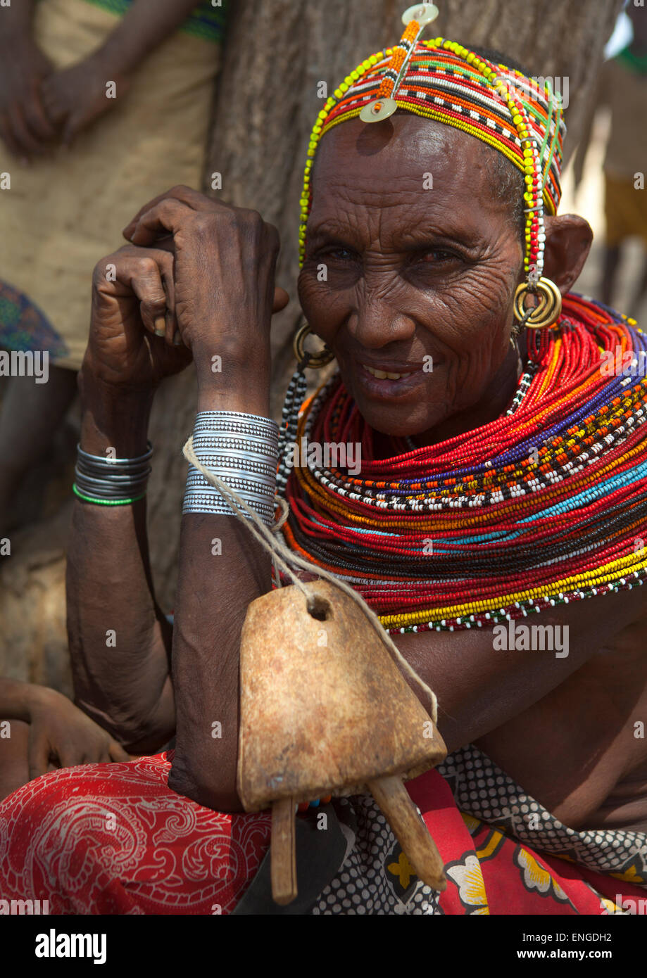 Rendille Tribeswoman Wearing Traditional Headdress And Jewellery ... Rendille Tribeswoman Wearing Traditional Headdress And Jewellery ...