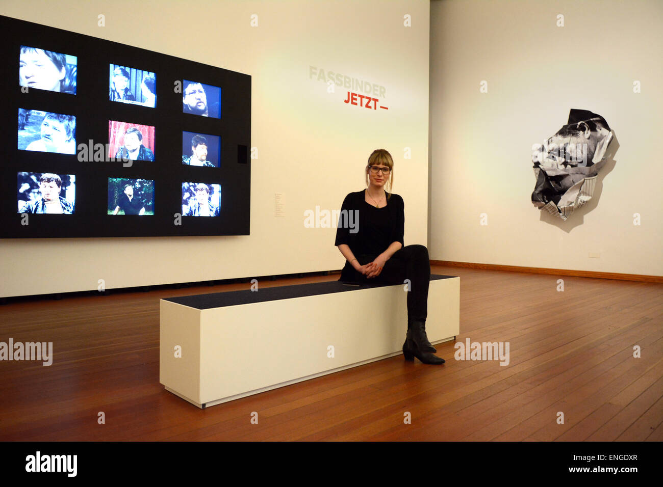 Berlin, Germany. 05th May, 2015. Curator Anna Fricke poses in the ...
