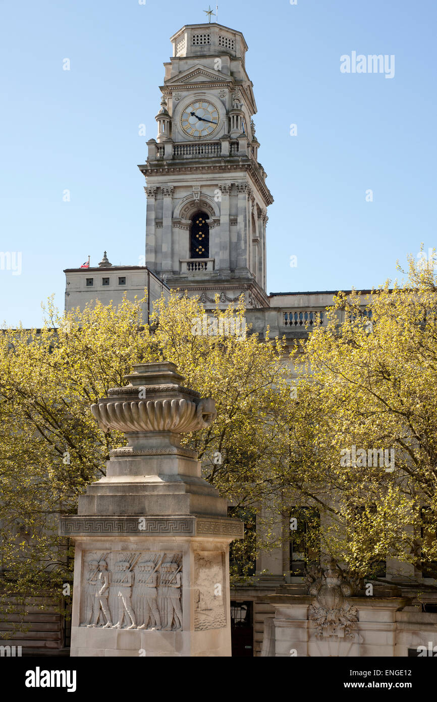 the clock tower of the guildhall in portsmouth england uk Stock Photo ...