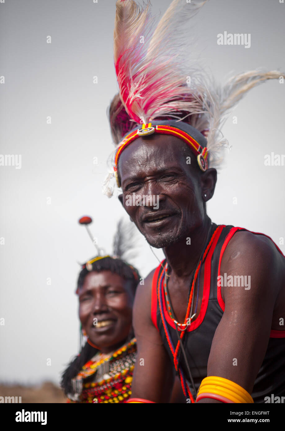 Turkana Tribe Couple, Turkana Lake, Loiyangalani, Kenya Stock Photo - Alamy