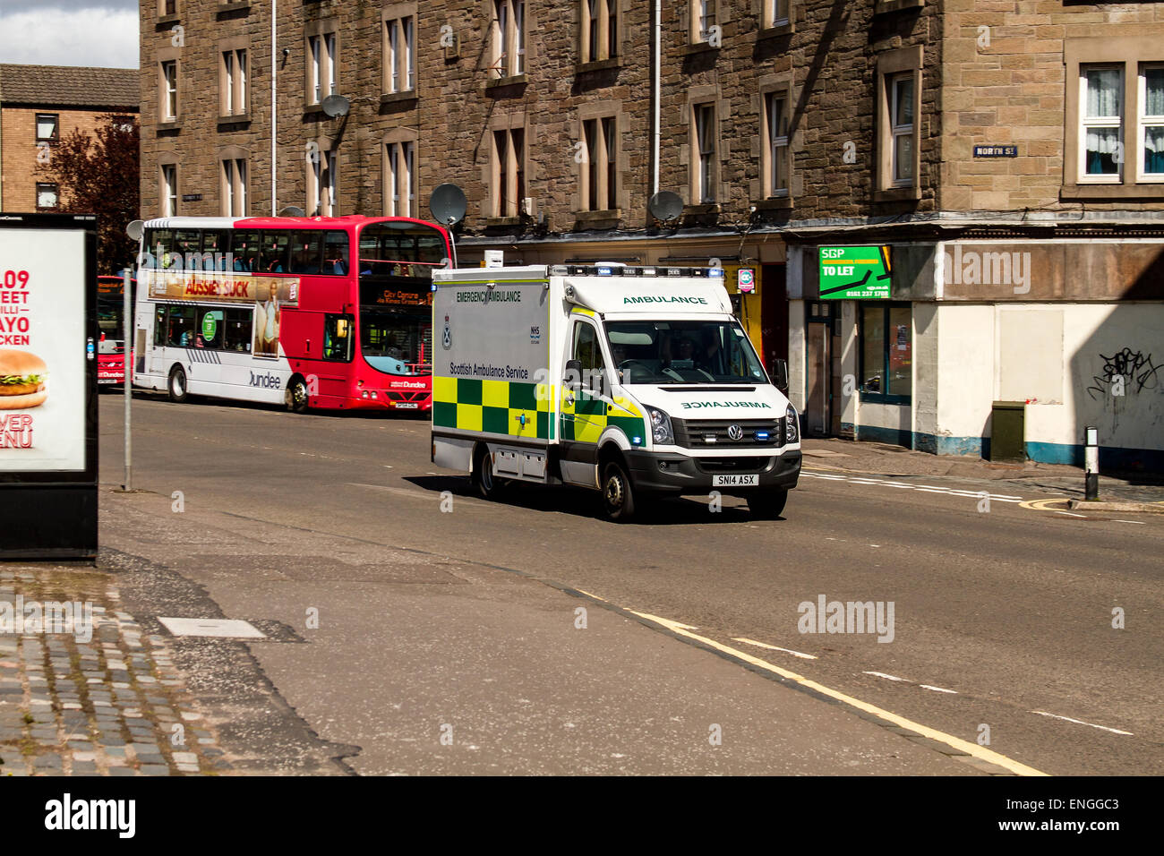 Scottish Ambulance Service Emergency Ambulance speeding in the ...