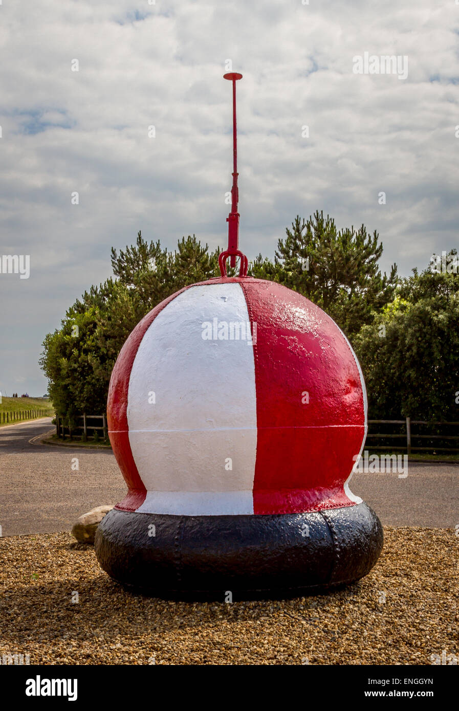 Large Buoy at Wells Next the Sea Norfolk Stock Photo - Alamy