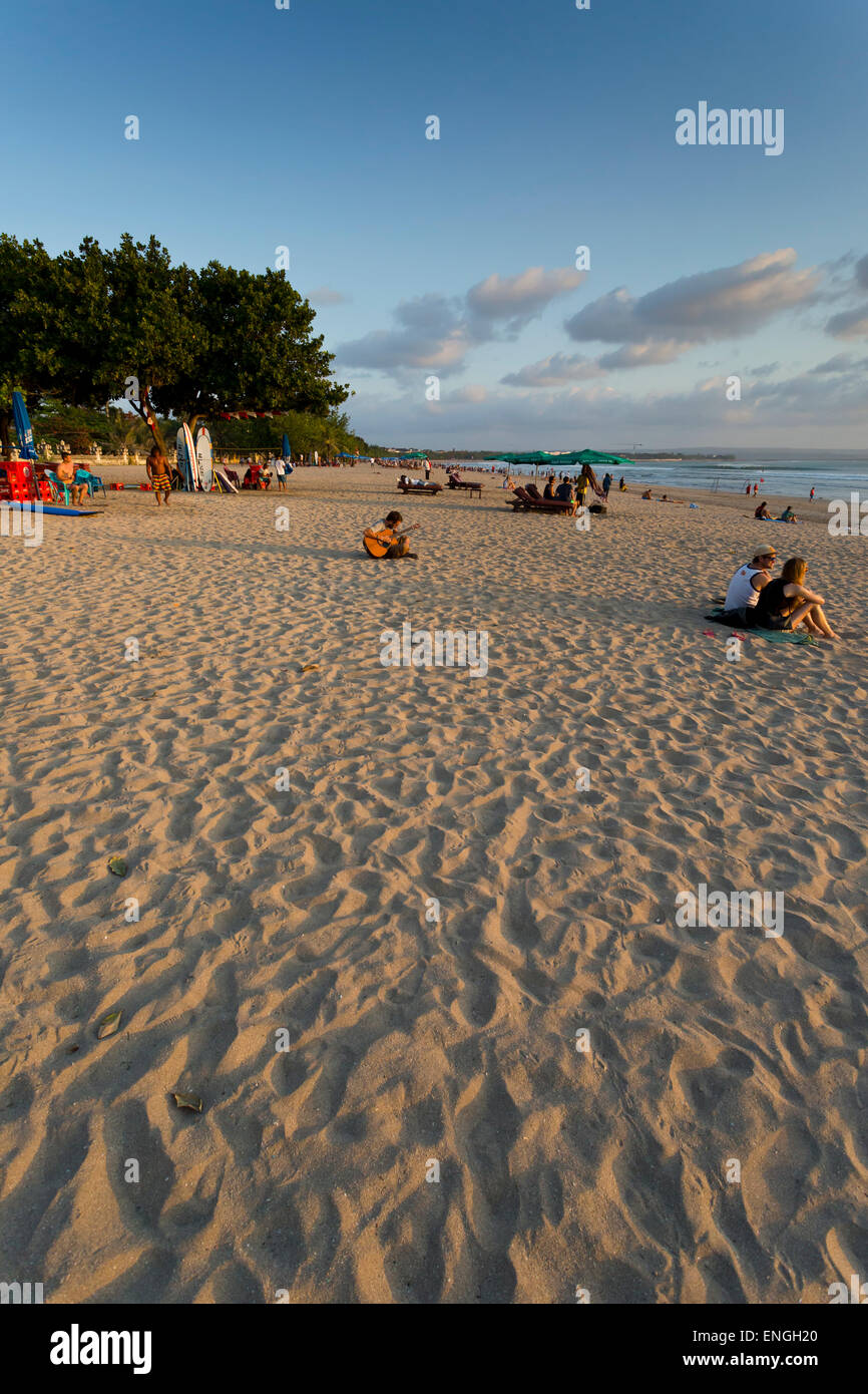 Kuta beach scene with tourists hi-res stock photography and images - Alamy