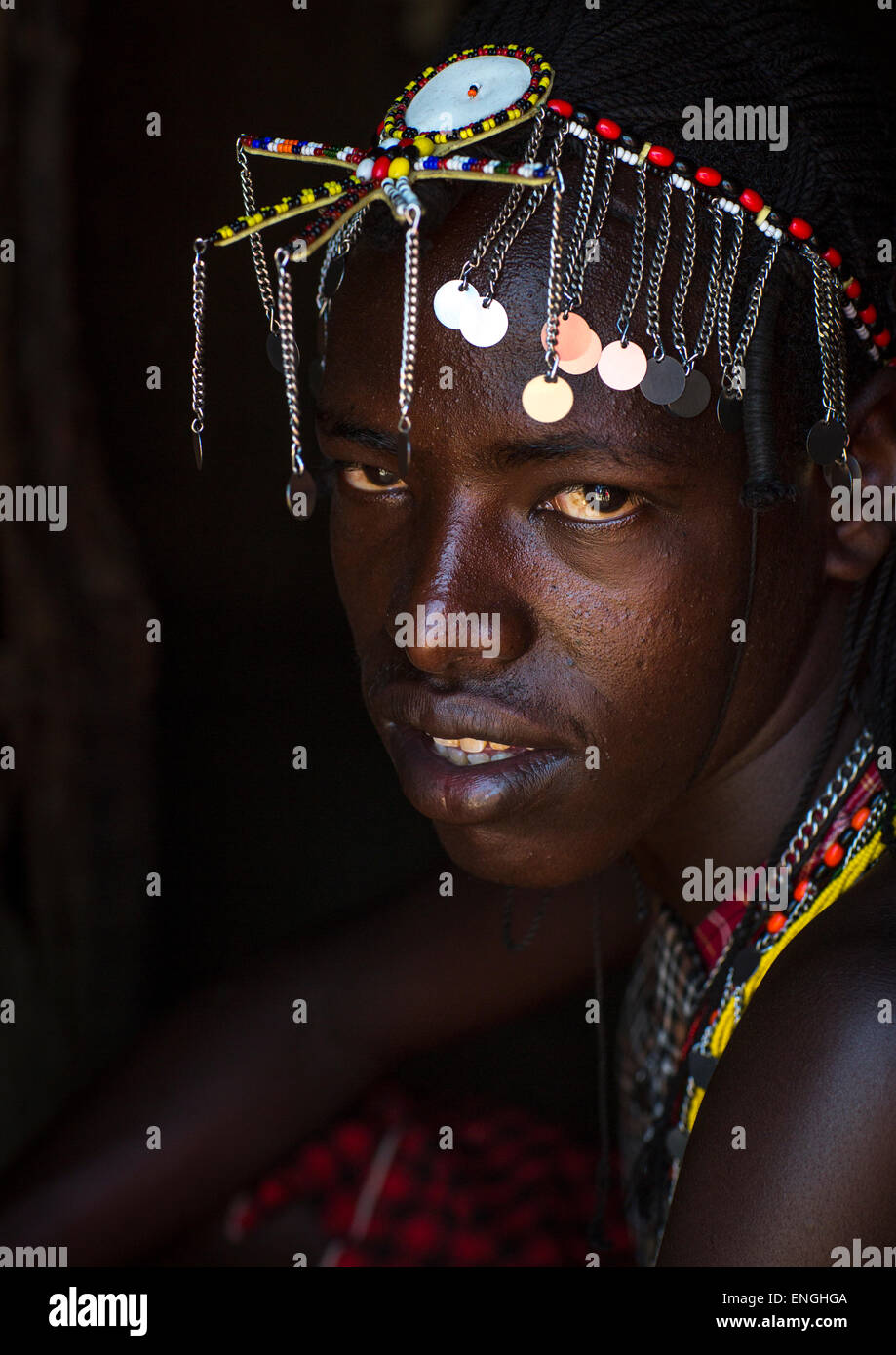 Portrait maasai warrior up close hi-res stock photography and images ...