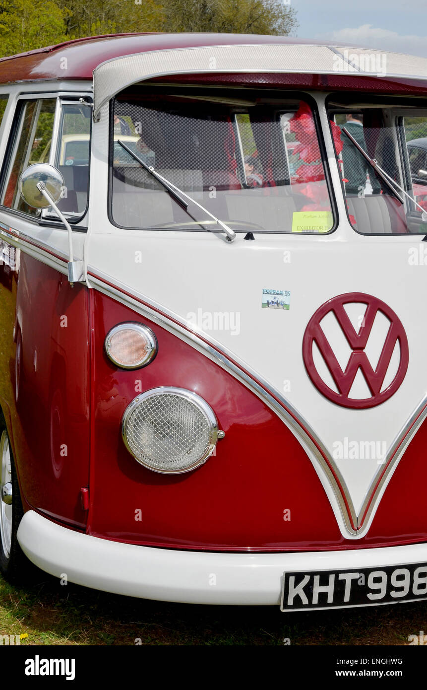 a well restored split windscreen Volkswagen camper van from the late ...