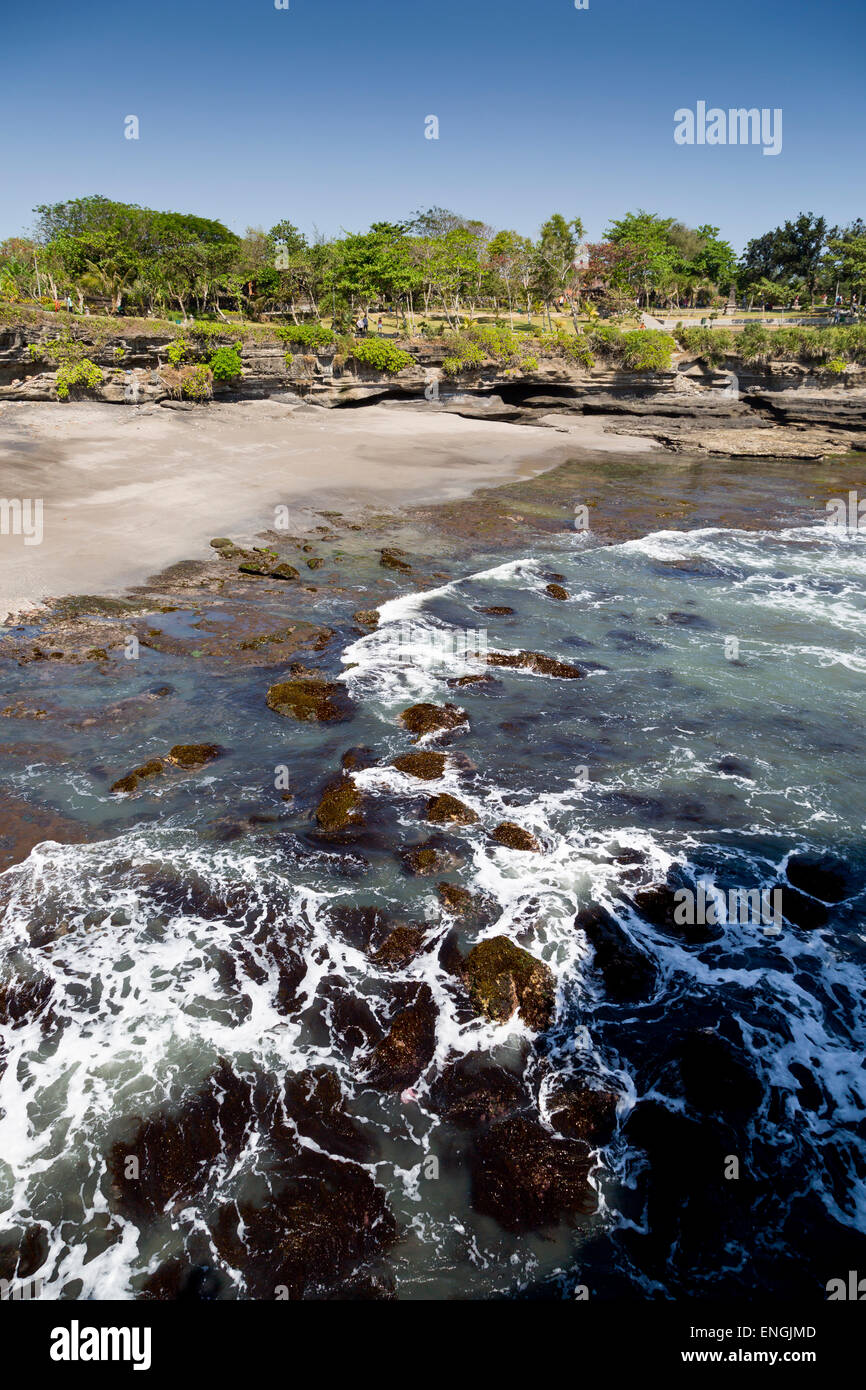 Coast near the Temple Pura Tanah Lot on Bali, Indonesia Stock Photo - Alamy