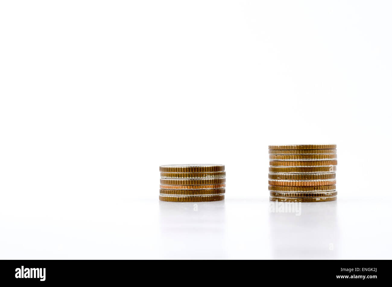 coin isolated on white background Stock Photo - Alamy