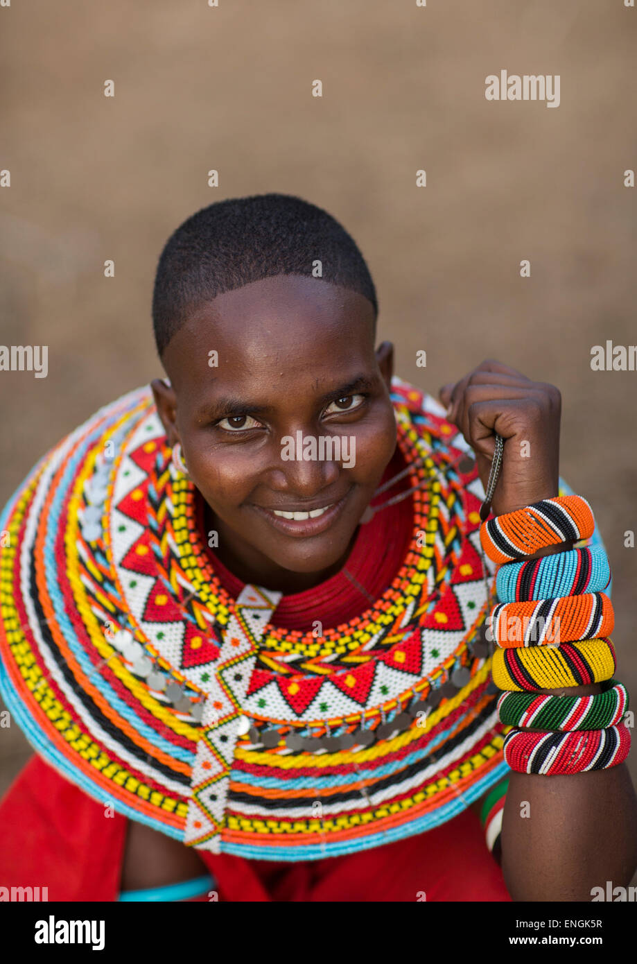 Portrait Of A Rendille Tribeswoman, Marsabit District, Ngurunit, Kenya ...