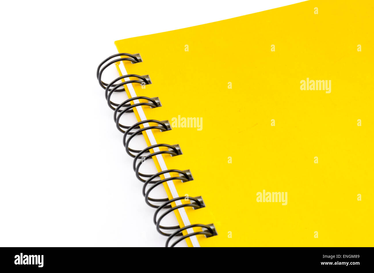 orange notebook isolated on white background Stock Photo - Alamy
