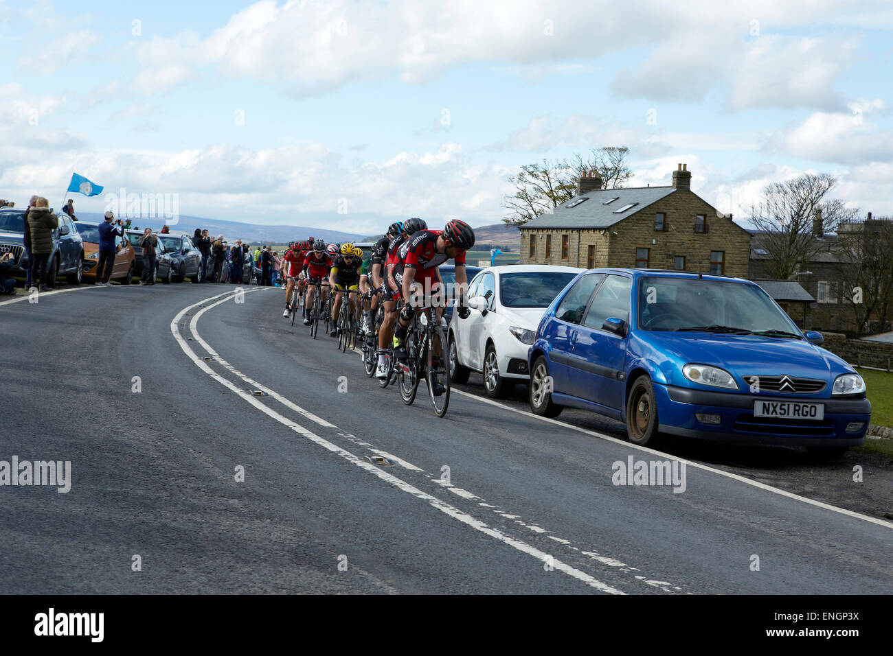 Cyclists competing in The Tour of Yorkshire cycle race on Day 3 - 3/5 ...