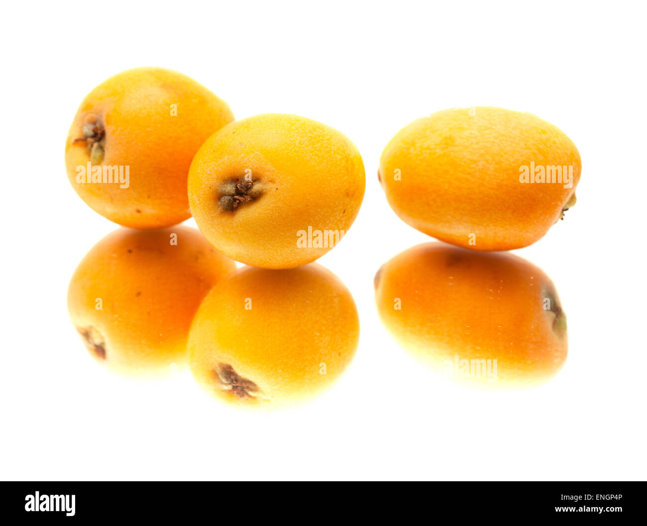 nispero, Japanese medlar fruit, isolated on white background Stock ...