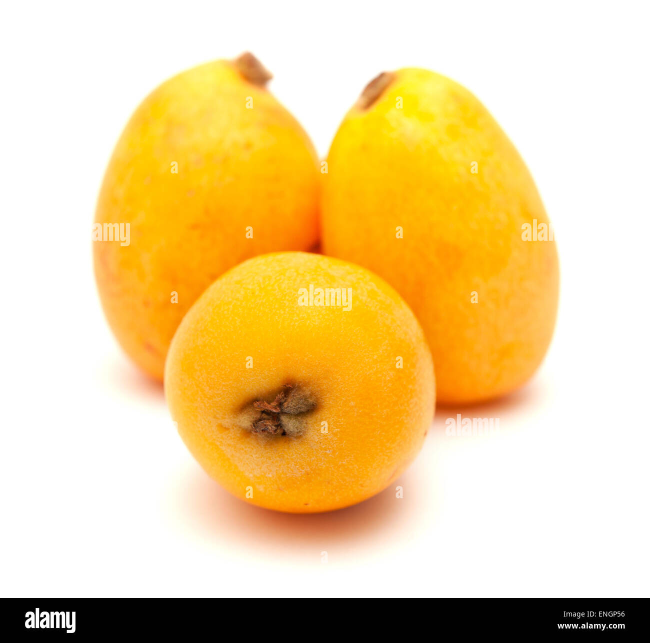 nispero, Japanese medlar fruit, isolated on white background Stock ...