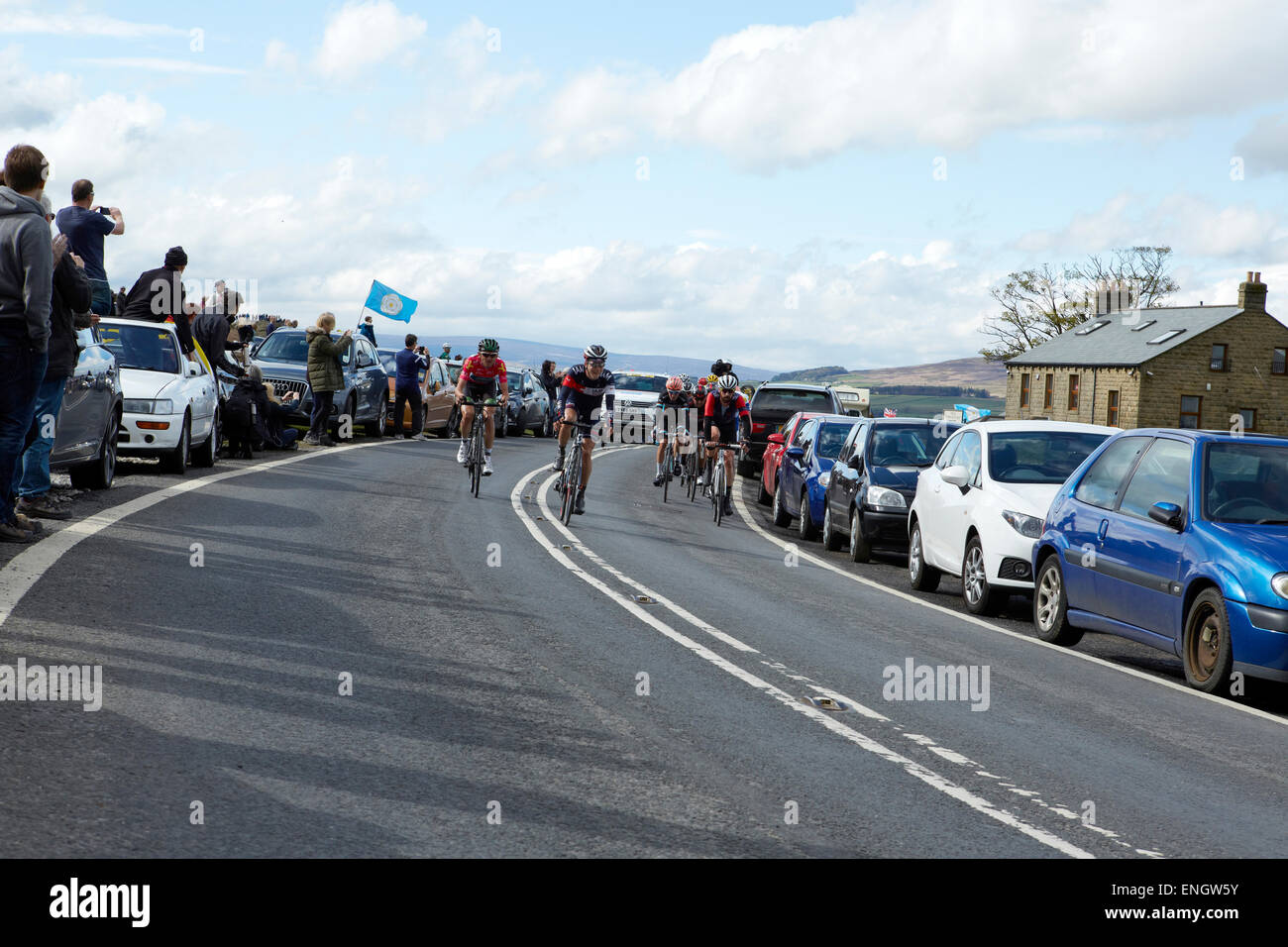 Cyclists competing in The Tour of Yorkshire cycle race on Day 3 - 3/5 ...