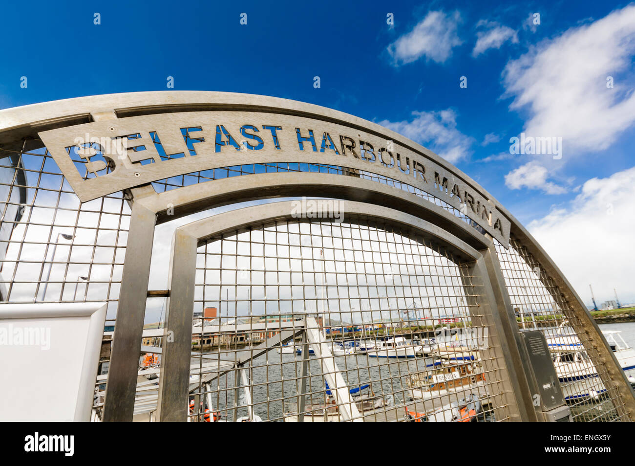 Belfast Harbour Marina Stock Photo - Alamy