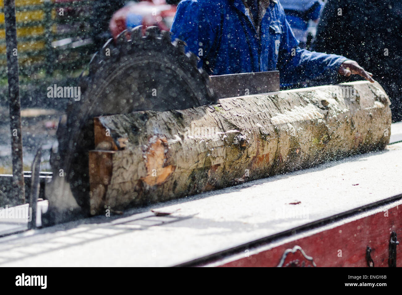Saw mill cutting hi-res stock photography and images - Alamy